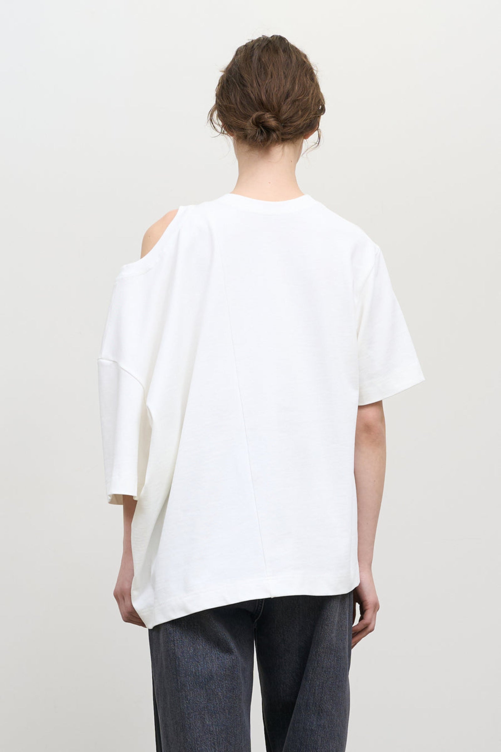 Dual-Neck Reversible T-Shirt – LITKOVSKA Sculptural 100% Cotton Tee