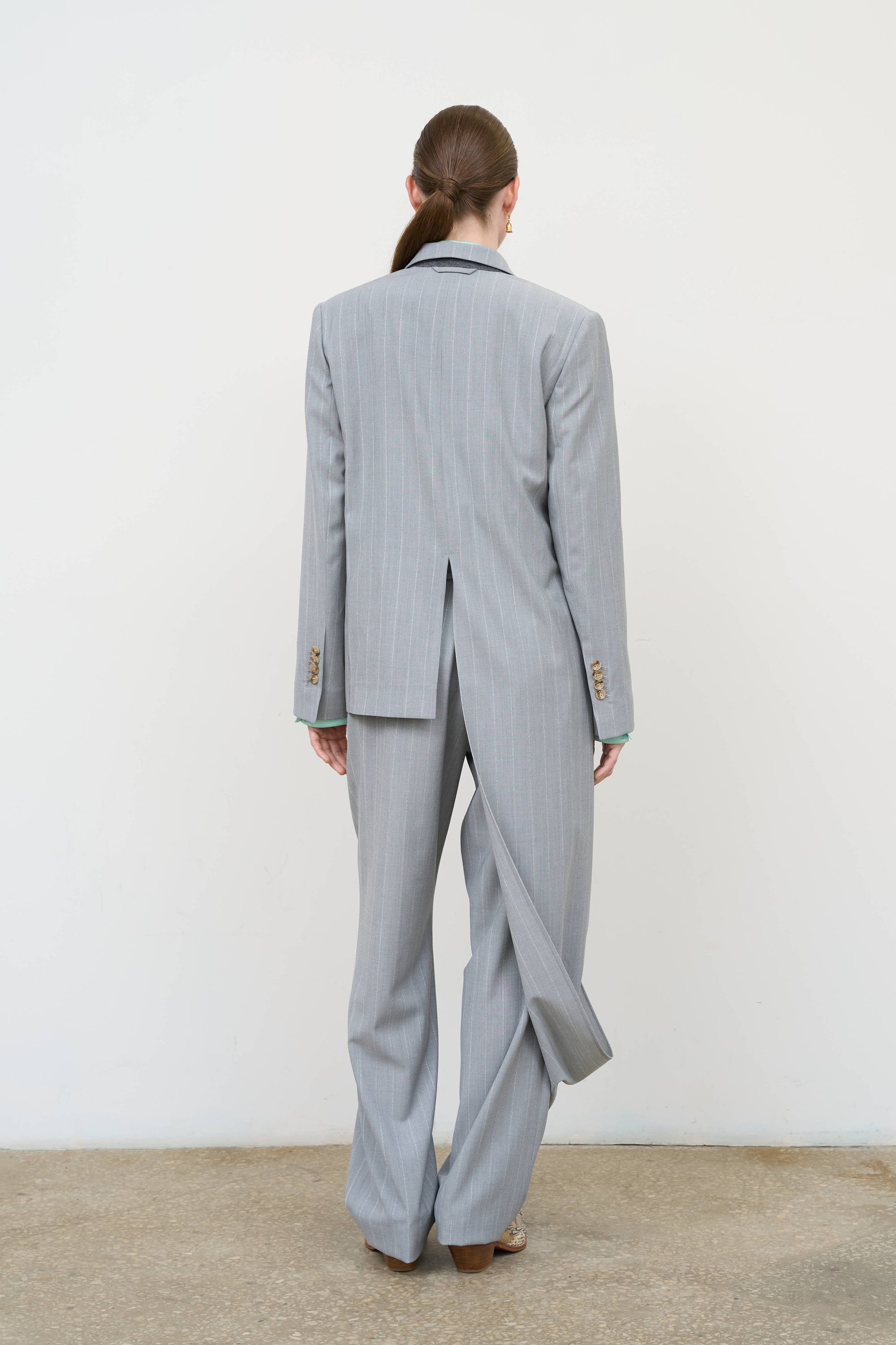 Scarf-Lapel Deconstructed Jacket | LITKOVSKA